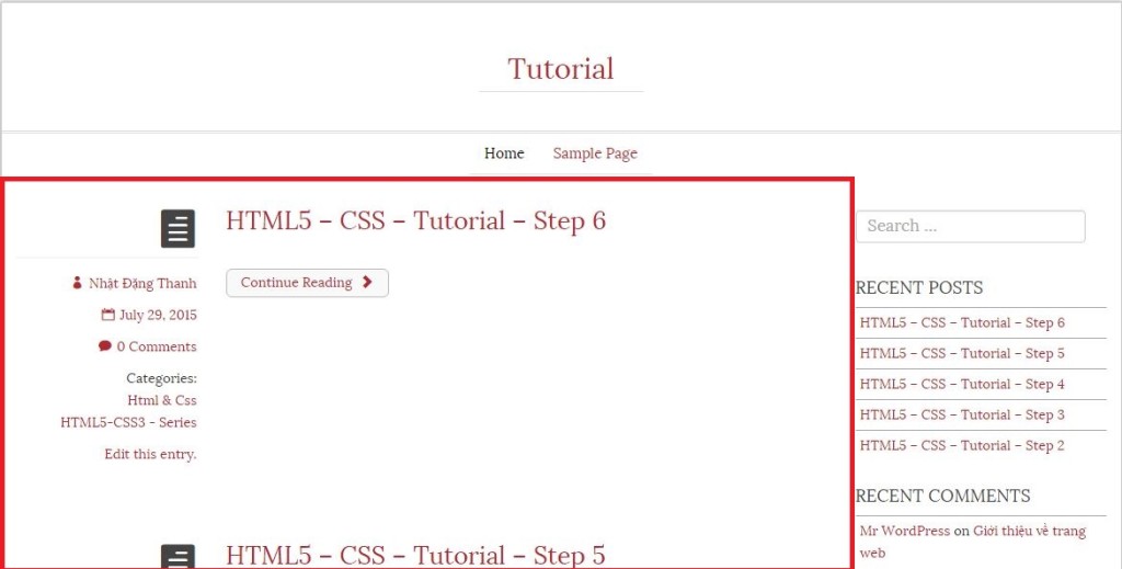 HTML5 – CSS – Tutorial – Step 6 – Guide for Briter